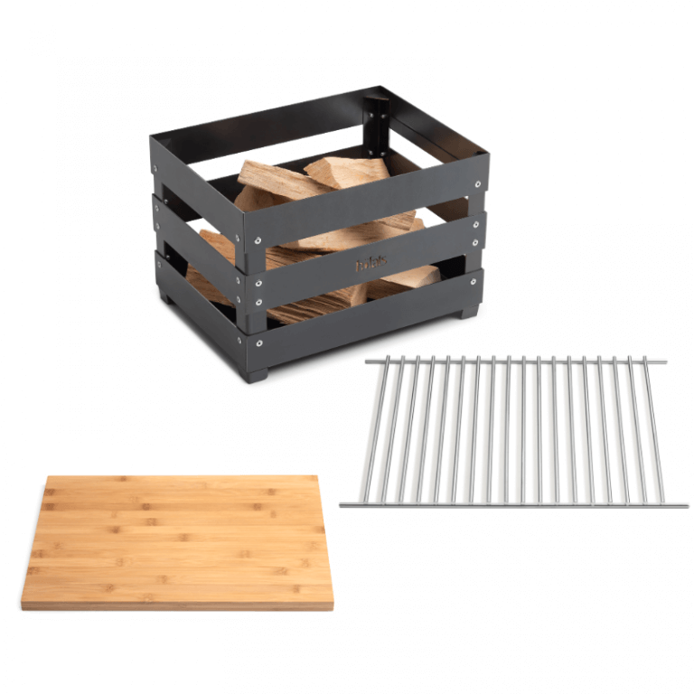 Hofats Crate Bundle- Fire Pit With Grill Exclusive + Free Shipping