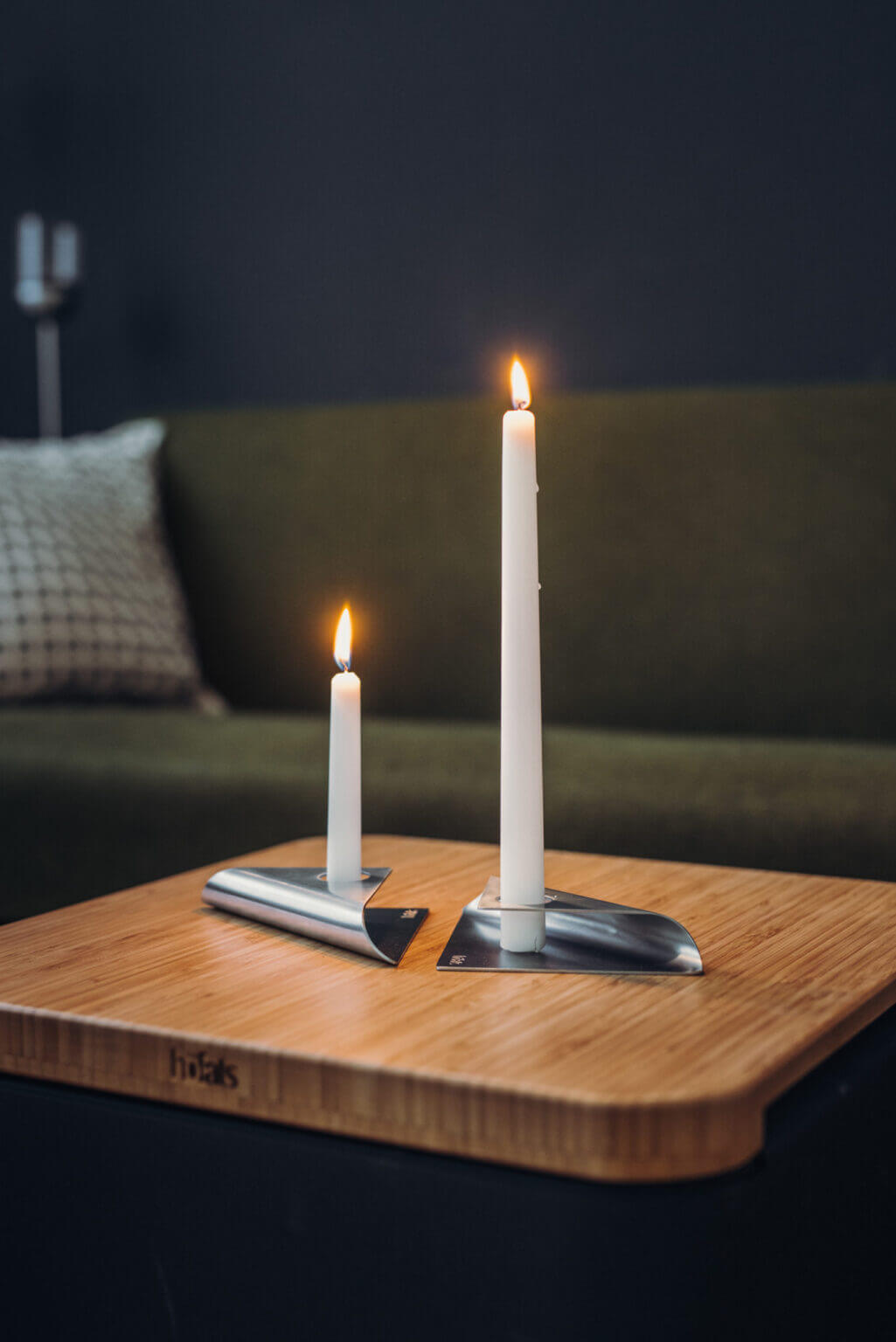 Hofats Square Candle Gold - Order Online Now