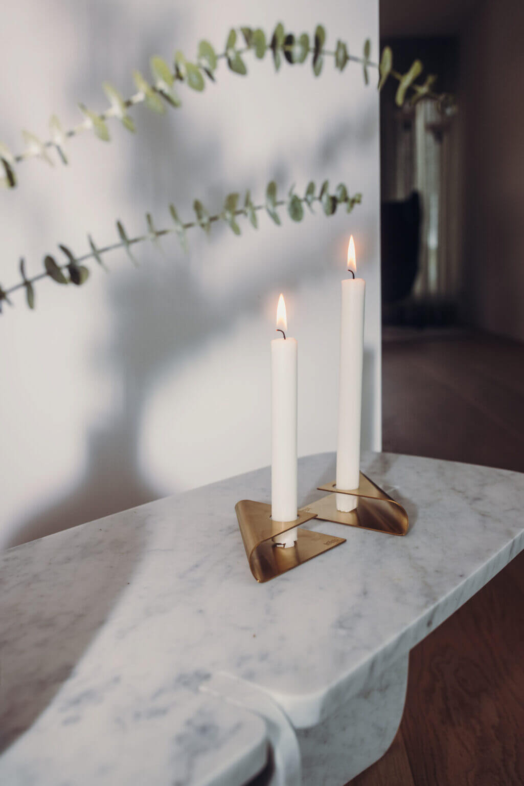 Hofats Square Candle Gold - Order Online Now