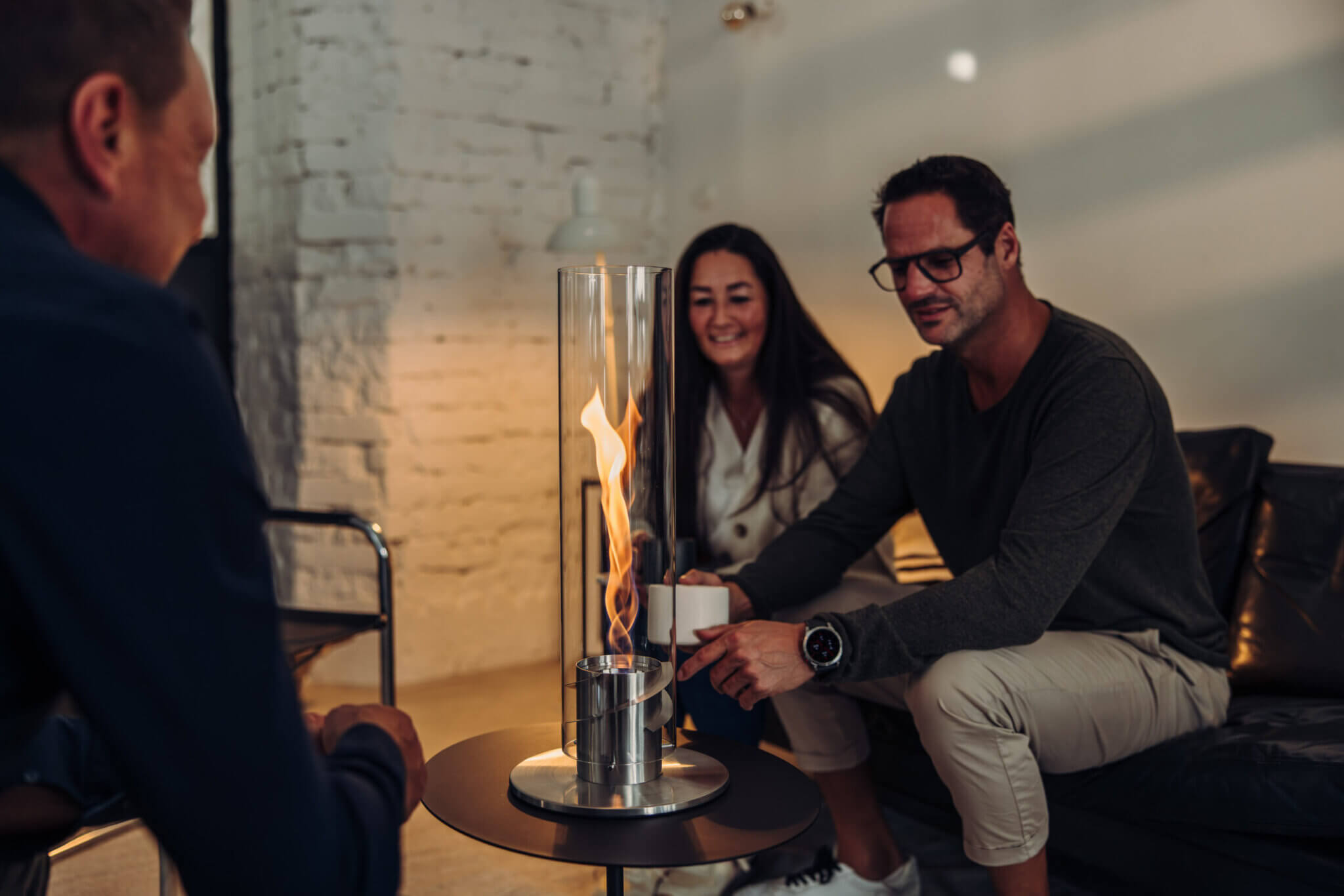 Hofats Spin 1200 Silver Bio Ethanol Burner - Garden Chefs